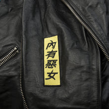 Ground Zero | Patches Leather Jacket Black | Concrete